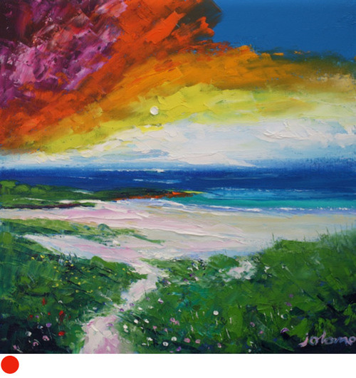 Storm Passing over Baleloch Beach, North Uist by Jolomo SOLD