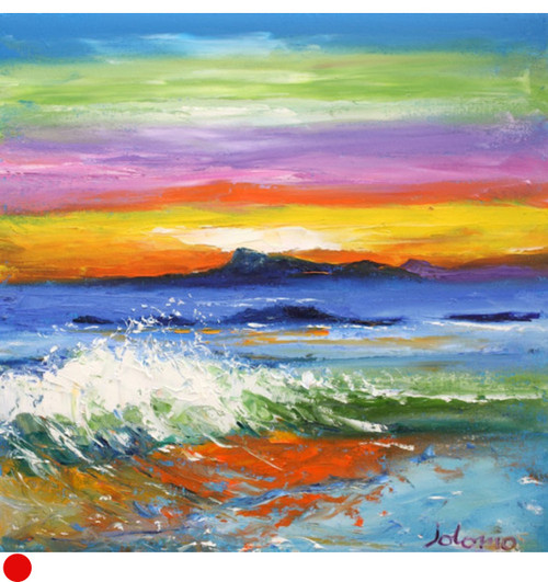 Early Morninglight, Iona, Looking to Mull by Jolomo SOLD