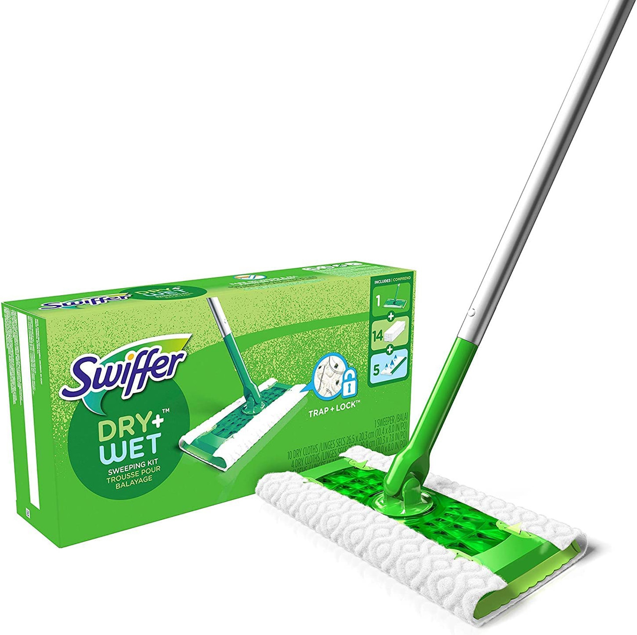 Swiffer Sweeper 2 in 1 Mop Dry and Wet Multi Surface Floor Cleaner 20 Piece Set A. Ally Sons