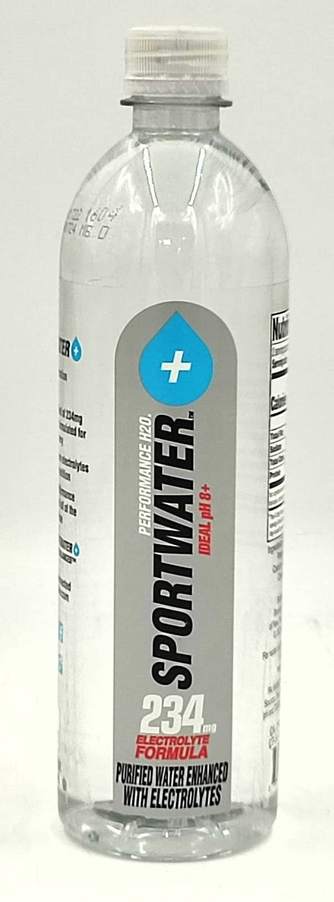 SPORTWATER WATER PERFORMANCE H20 IDEAL PH 8+ 234MG ELECTROLYTES PER ...