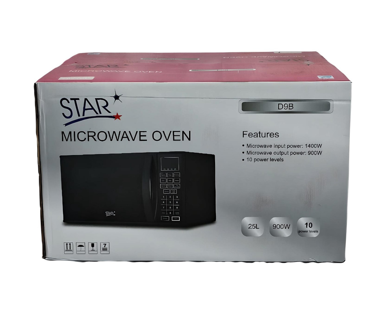MICROWAVE STAR D9B DIGITAL BLACK 25L 0.9CF - A. Ally & Sons