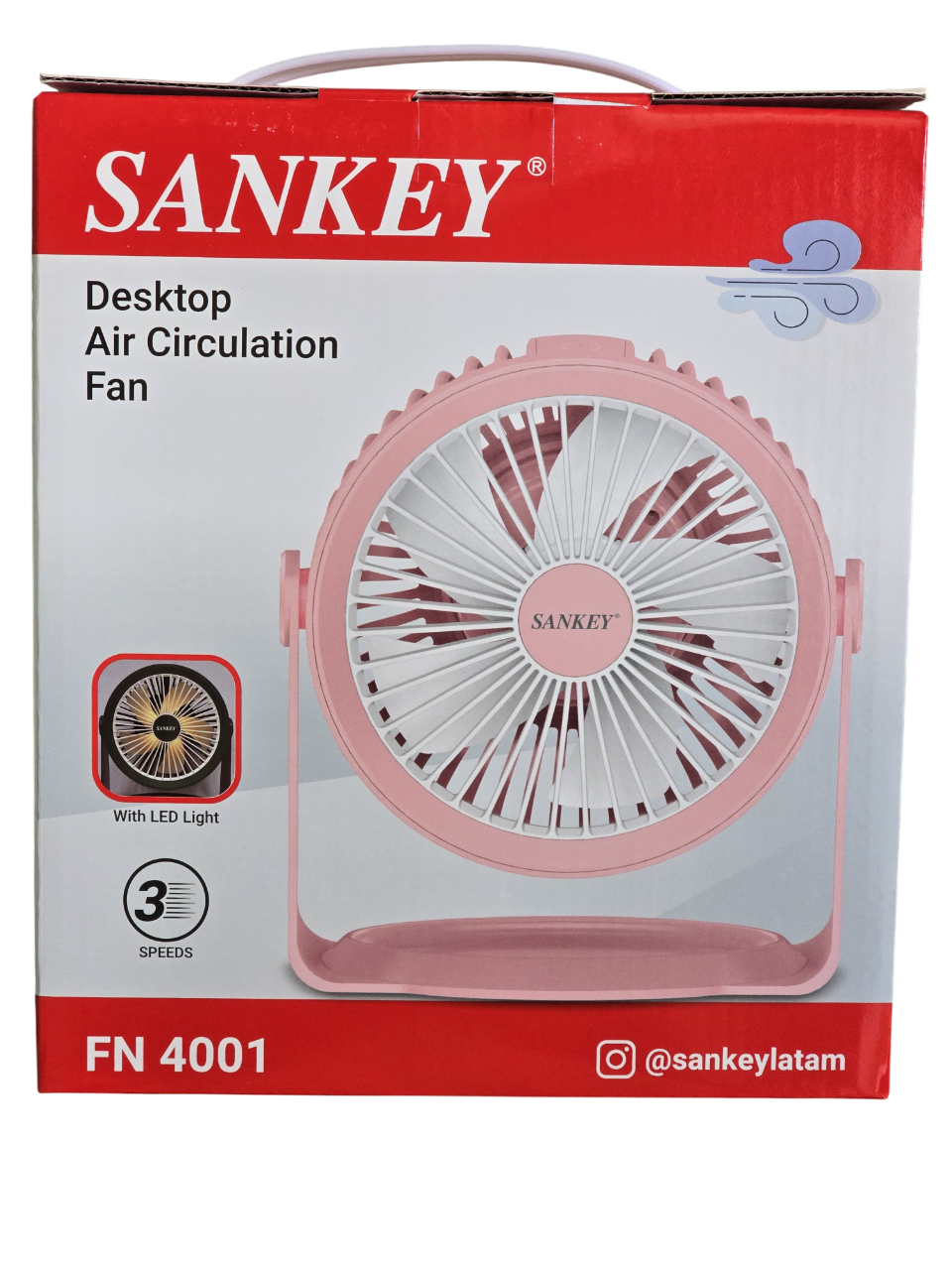 FAN DESK SANKEY FN 4001 RECHARGEABLE - A. Ally & Sons