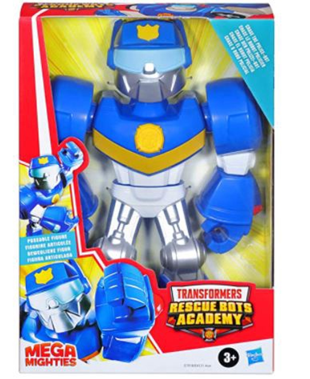 Toy Transformers Playskool Heroes Mega Mighties Rescue Bots Academy Chase The Police Bot 10 A. Ally Sons