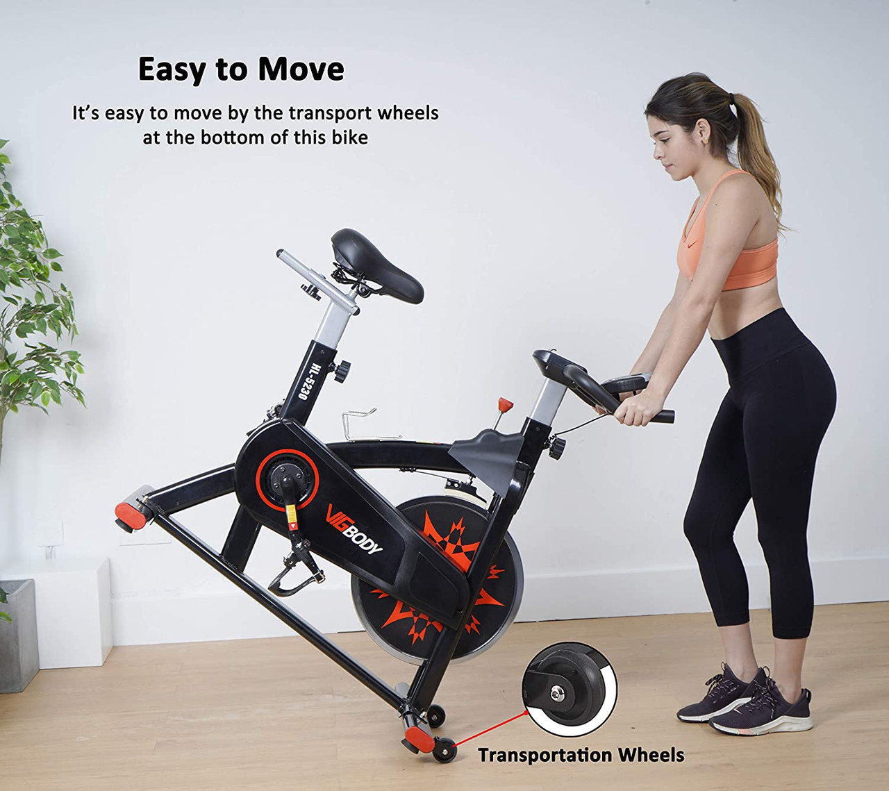 Exercise Bike VIGBODY HL 5230 Indoor Outdoor Adjustable Home Gym Workout Cardio Upright Bike A. Ally Sons