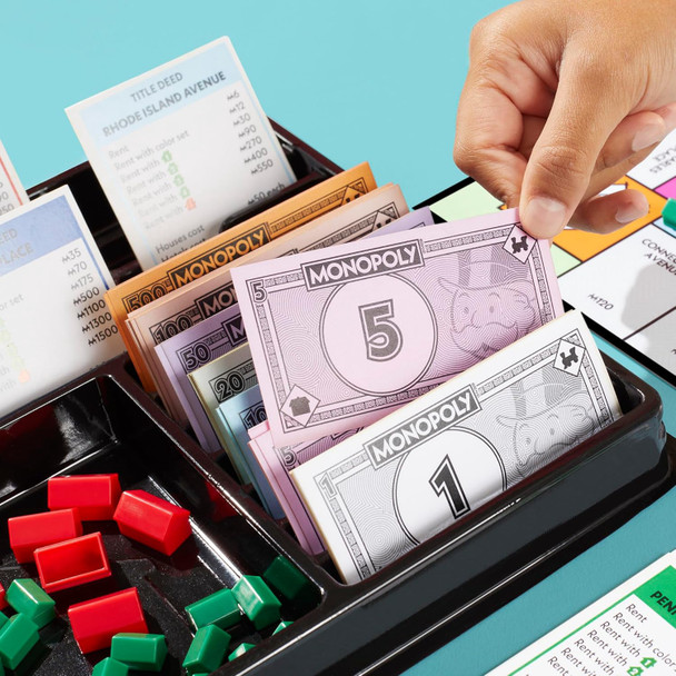 Game Monopoly Classic w/Storage Tray & Larger Tokens - A. Ally & Sons