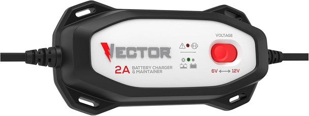 BATTERY CHARGER VECTOR VECBC2 2A 6V 12V MAINTAINER - A. Ally & Sons