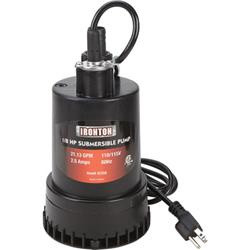 WATER PUMP SUBMERSIBLE IRONTON 42358 1/8HP 1" - A. Ally & Sons