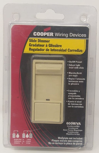 SWITCH DIMMER COOPER S106P-V-K CREAM - A. Ally & Sons