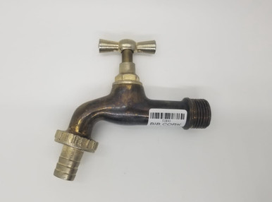 BIB CORK 1/2" BRASS W/HOSE ADAPTER SALE - A. Ally & Sons
