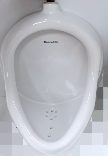 URINAL SMALL WARE WHITE RAINBOW EDGE NO FITTINGS - A. Ally & Sons