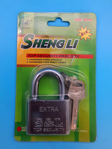 PADLOCK 40MM SHENGLI SHORT SHACKLE QB4 - A. Ally & Sons