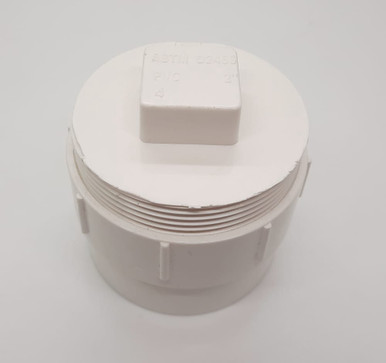 PVC CLEANOUT 2" PLUG & ADAPTER - A. Ally & Sons