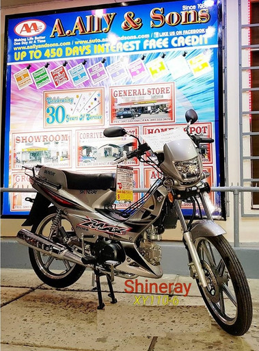 MOTORCYCLE SHINERAY XY110-6 SILVER - A. Ally & Sons