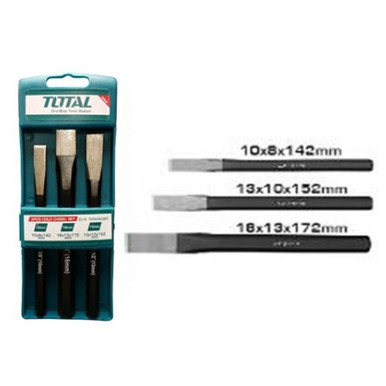COLD CHISEL 3PCS 10/13/16MM TOTAL THT42K0301 - A. Ally & Sons