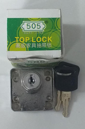DRAW LOCK TOP LOCK #505 NICKLE - A. Ally & Sons