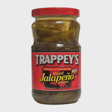 TRAPPEY'S SLICED JALAPENOS HOT PEPPERS 12oz 355ml - A. Ally & Sons