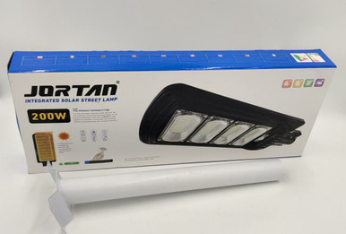 LIGHT SOLAR STREET LED 200W JORTAN JT-G-200G WITH POLE - A. Ally & Sons