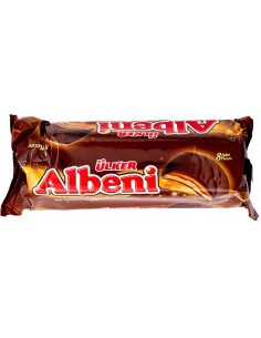 ULKER CHOCOLATE ALBENI COOKIE SANDWICH BISCUIT FILLED WITH CARAMEL 344g ...