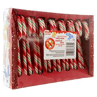 CARNABY CANDY CANES PEPPERMINT FLAVOUR 16PCS PACK 200g - A. Ally & Sons