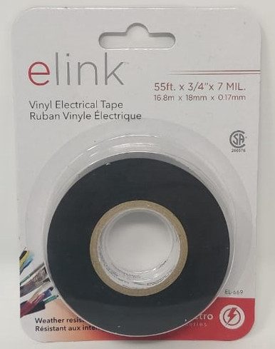 TAPE INSULATION ELINK VINYL EL-669 55FT 3/4" 7ML ELECTRICAL - A. Ally ...