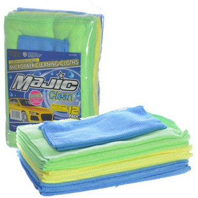 CLEANING CLOTH MICROFIBER MAJIC 402 14PCS PACK - A. Ally & Sons