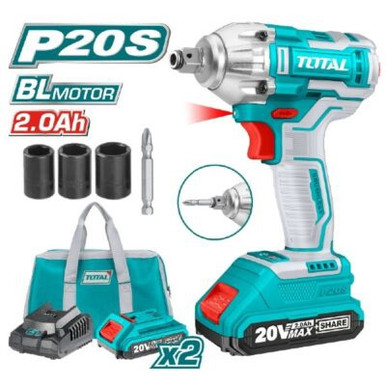 DRILL GUN TOTAL UTIWLI20208 IMPACT WRENCH 20V LITHIUM ION - A. Ally & Sons