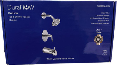 TUB & SHOWER MIXER DURAFLOW HUDSON DURTNSHUD1 - A. Ally & Sons