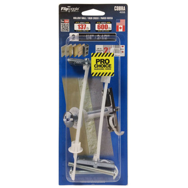 COBRA FLIP TOGGLE 1/4" X 2 1/2" 2PCS PACK 425S - A. Ally & Sons