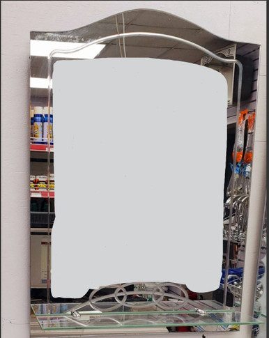 MIRROR DEC 17.5" x 21" 1 SHELF #1516 - A. Ally & Sons