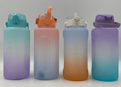 WATER BOTTLE 2215 TWO TONE PLASTIC 2500ML 11.2 X 29.2CM LARGE / Blue ...