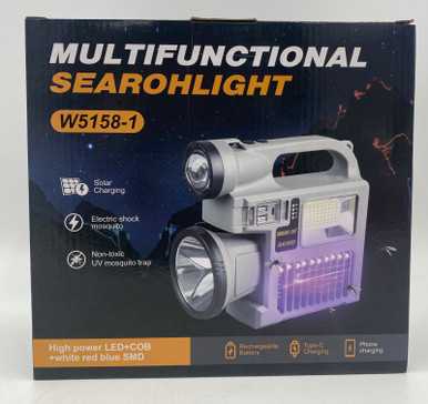TORCH LIGHT LED W5158-1 RECHARGEABLE SOLAR MOSQUITO ZAPPER ...