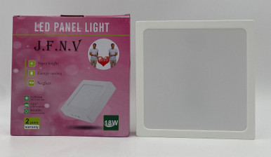 LIGHT LED PANEL 18W J.F.N.V SQUARE WHITE SURFACE 6500K 85-265V - A ...