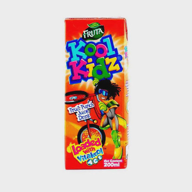 FRUTA DRINK KOOL KIDZ FRUIT PUNCH 6.8fl oz 200ml - A. Ally & Sons