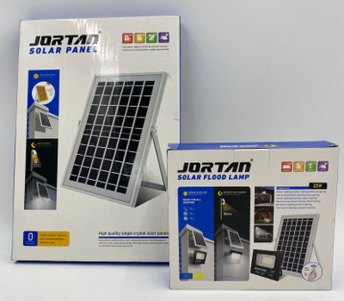 LAMP LED SOLAR FLOOD 25W JORTAN JT-BJ-25W + JT-BJ25W-TZ 6500K IP66 - A ...