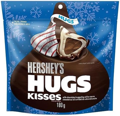 HERSHEY'S KISSES HUGS MILK CHOCOLATE HUGGED BY WHITE CREME 180g - A ...