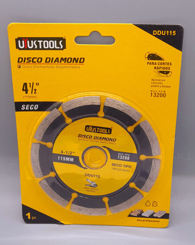 DISC 4 1/2" UYUSTOOLS DRY DDU/DIU 115 CUTTI - A. Ally & Sons