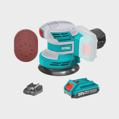 SANDER TOTAL UTROSLI20011 RANDOM ORBIT 20V LITHIUM-ION - A. Ally & Sons