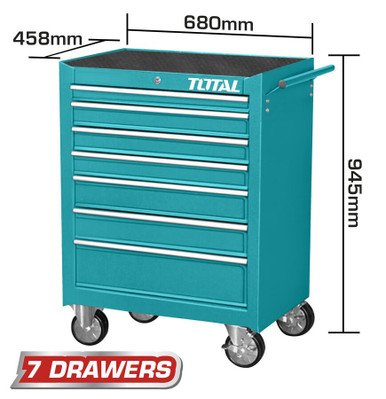 TOOL CABINET TOTAL THRC02071P 7 DRAWERS WITH WHEEL - A. Ally & Sons