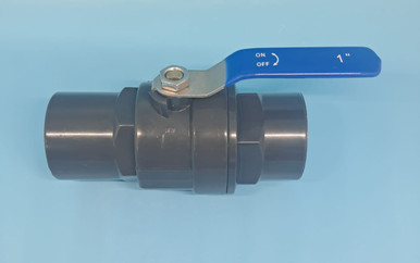 LEVER VALVE 1" PVC GRAY - A. Ally & Sons
