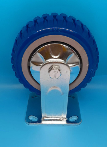 COASTER WHEEL BLUE 6" X 2" FIXED - A. Ally & Sons