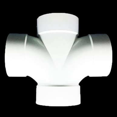 PVC TEE 4" CROSS 4 WAY - A. Ally & Sons