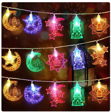 Eid / Ramadan String Light 10 Led 1.5M Battery multi Color - A. Ally & Sons