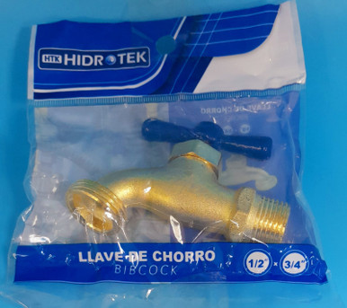 BIB CORK 1/2" HIDROTEK BRASS NV-0591 - A. Ally & Sons