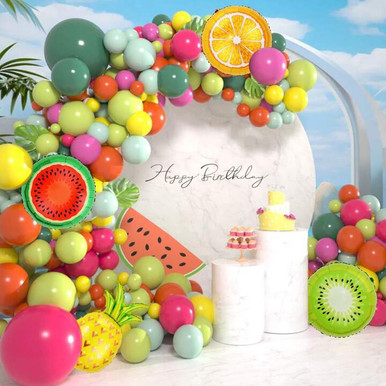 PARTY Decor Kit Balloon Fruit Multicolor 117pcs - A. Ally & Sons