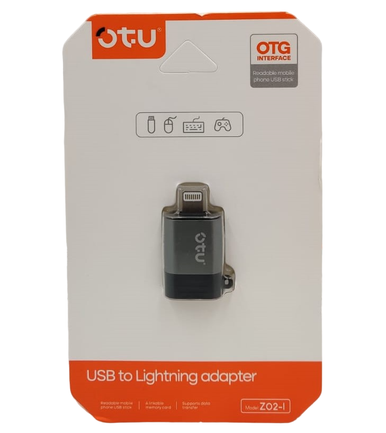 USB ADAPTOR OTG INTERFACE OTU Z02-I USB TO LIGHTNING ADAPTER - A. Ally ...