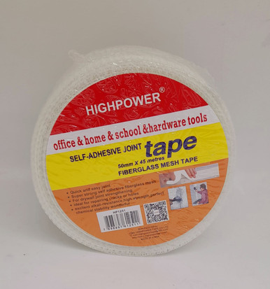 GYPSUM TAPE NET FIBERGLASS 45M HIGHPOWER HP1251 - A. Ally & Sons