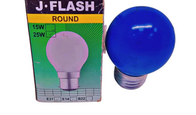 BULB SCREW J.FLASH E27 25W 110V COLOURED - A. Ally & Sons