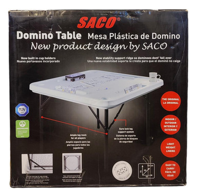 TABLE FOLDING PLASTIC SACO DOMINO TABLE 04-FR-33134 - A. Ally & Sons