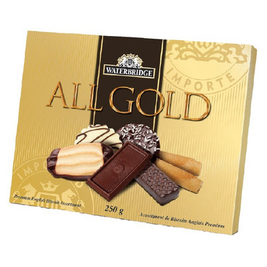 WATERBRIDGE BISCUITS ALL GOLD 250g - A. Ally & Sons