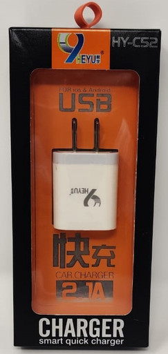 CHARGER USB ADAPTOR HEYU HY-C52 2.1A SMART QUICK - A. Ally & Sons